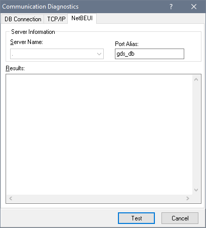NetBEUI Tab - InterBase