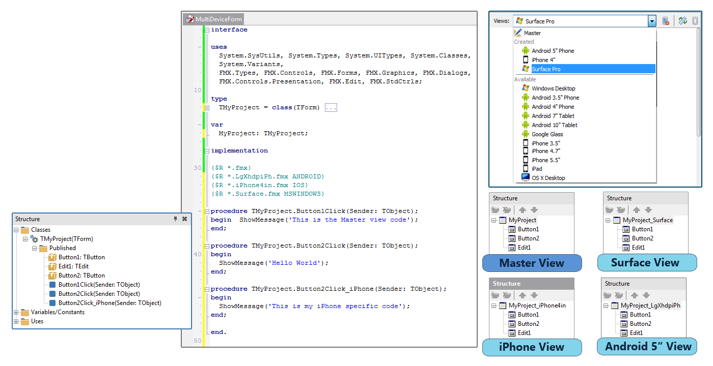 Using FireMonkey Views - RAD Studio