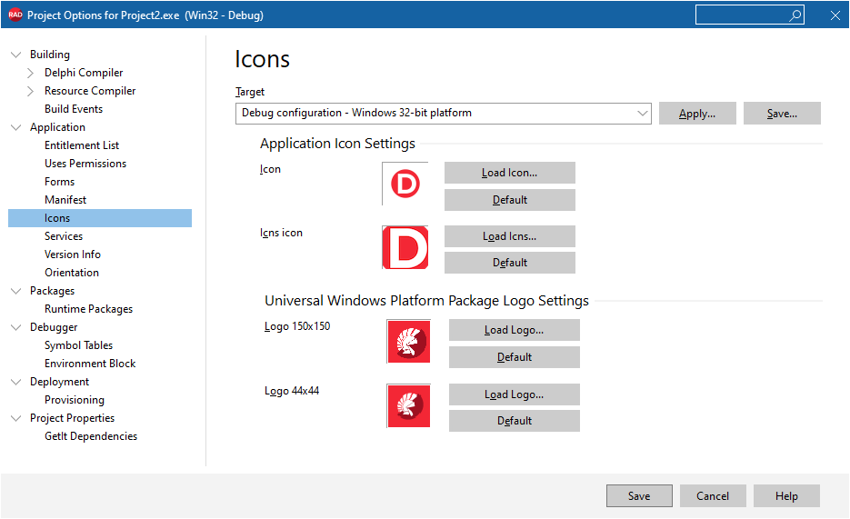 Preparing a Windows Application for appx Package Distribution - RAD Studio