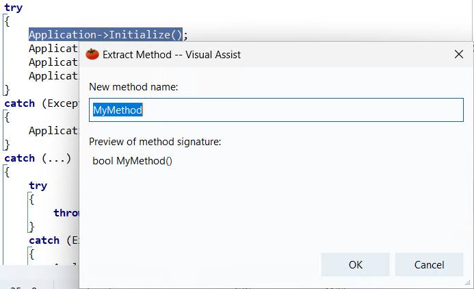 Extract Method (C++) - RAD Studio