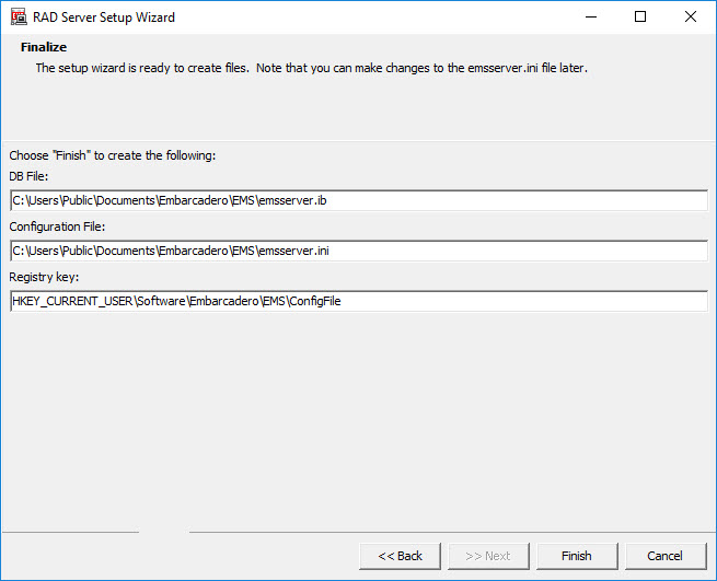 Configuring Your RAD Server Engine or RAD Server Console on Windows ...