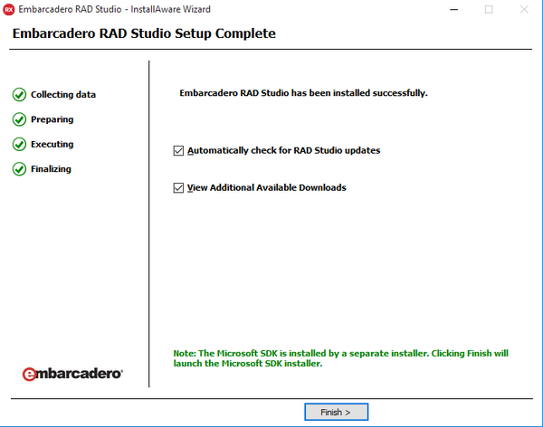 Offline Installer - RAD Studio