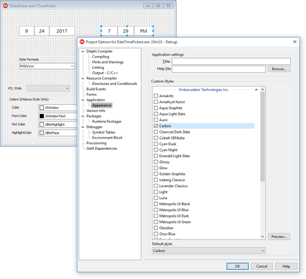 Using the Time Picker Control - RAD Studio