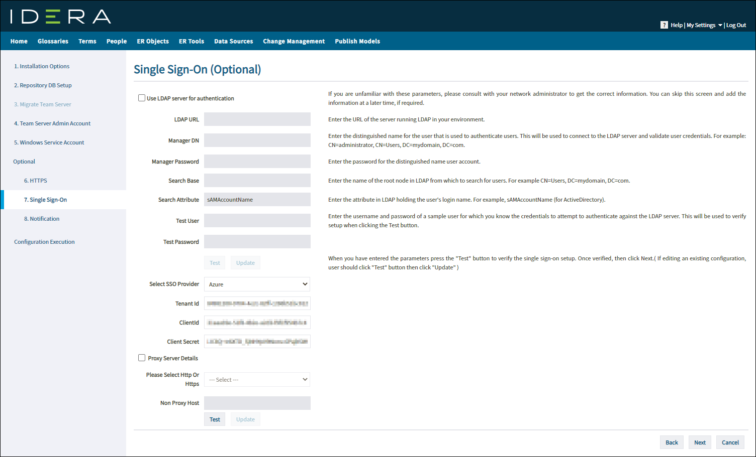 Setting Up Single Sign On (SSO) - TeamServer ER/Studio